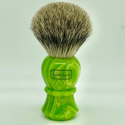 Limited Edition Ascot Super (Silvertip) Badger Lime Swirl